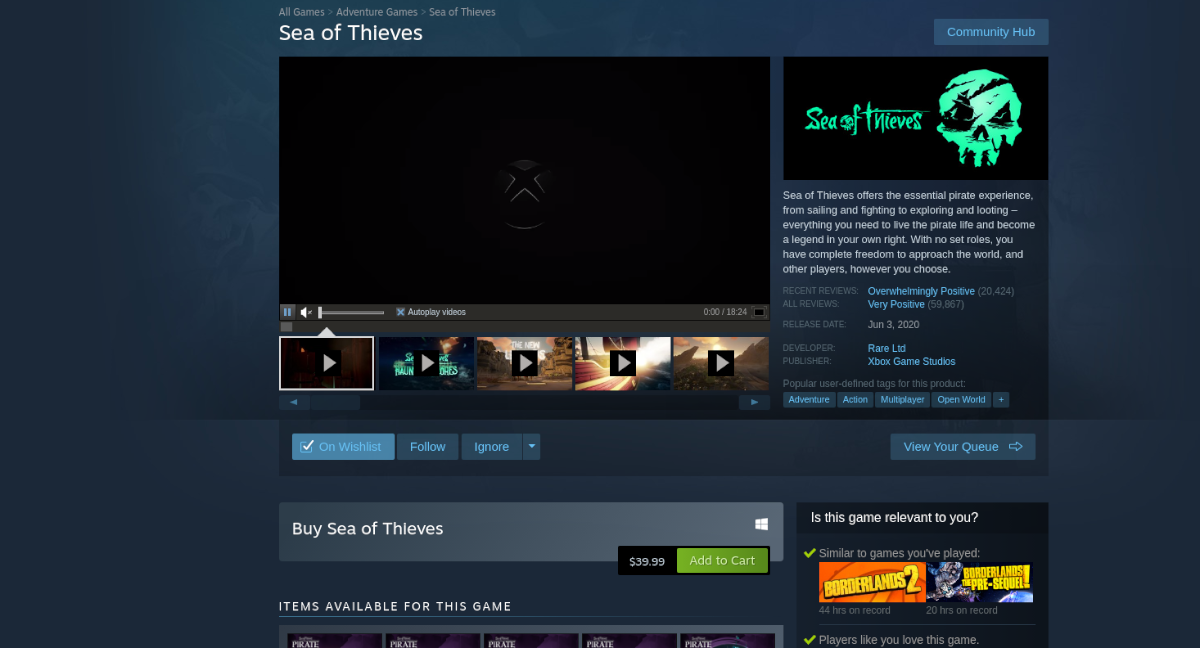 How to play Sea of Thieves on Linux