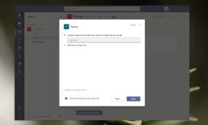 How to use Microsoft Teams forms