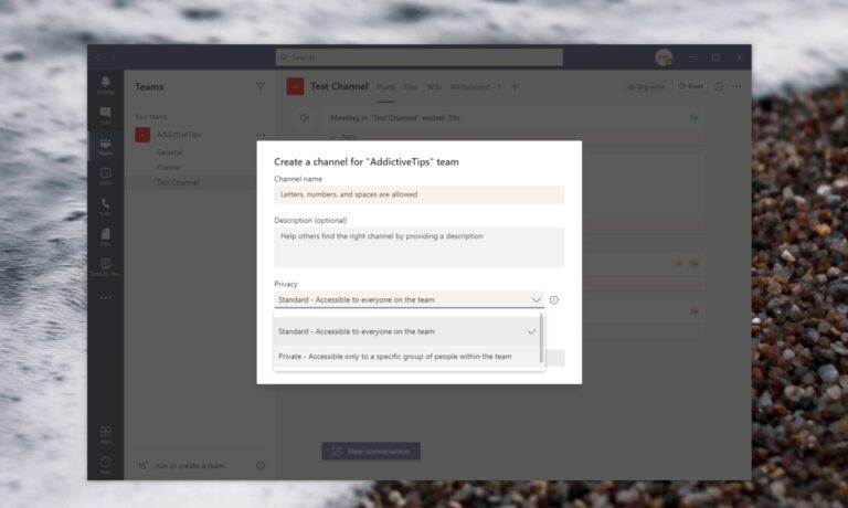 How to create Microsoft Teams private channels