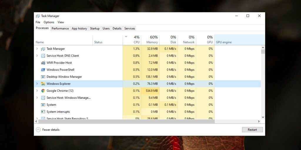 How to fix Desktop Window Manager high memory usage in Windows 10