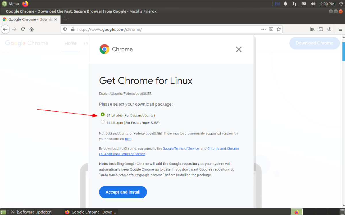How to install Chrome Ubuntu