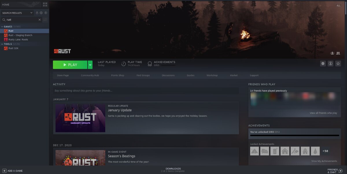 How to play RUST on Linux