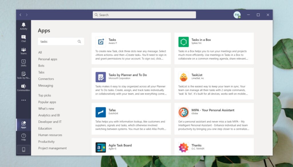 How to use Tasks in Microsoft Teams