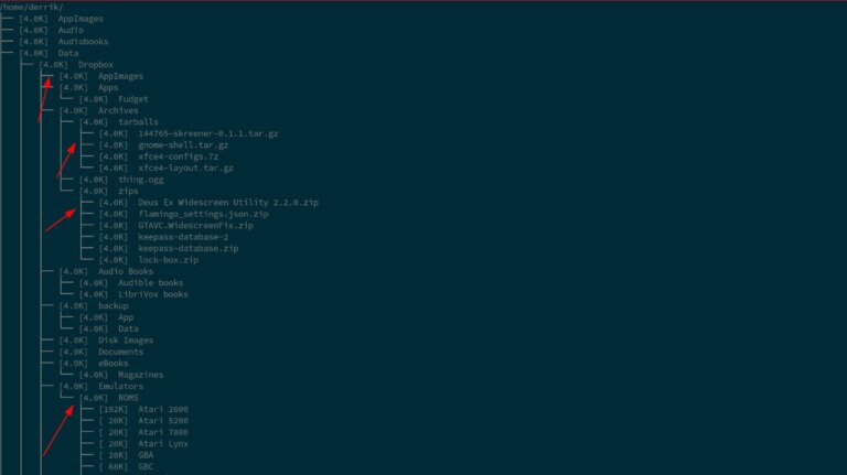 How to find Linux directory size