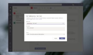 How to change name on Microsoft Teams