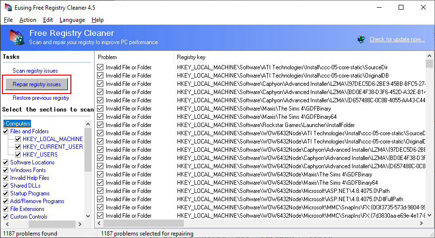 Eusing Free Registry Cleaner: Download + How to Use