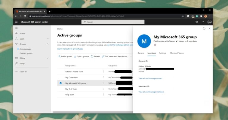 How to set up a Team with Microsoft Teams groups