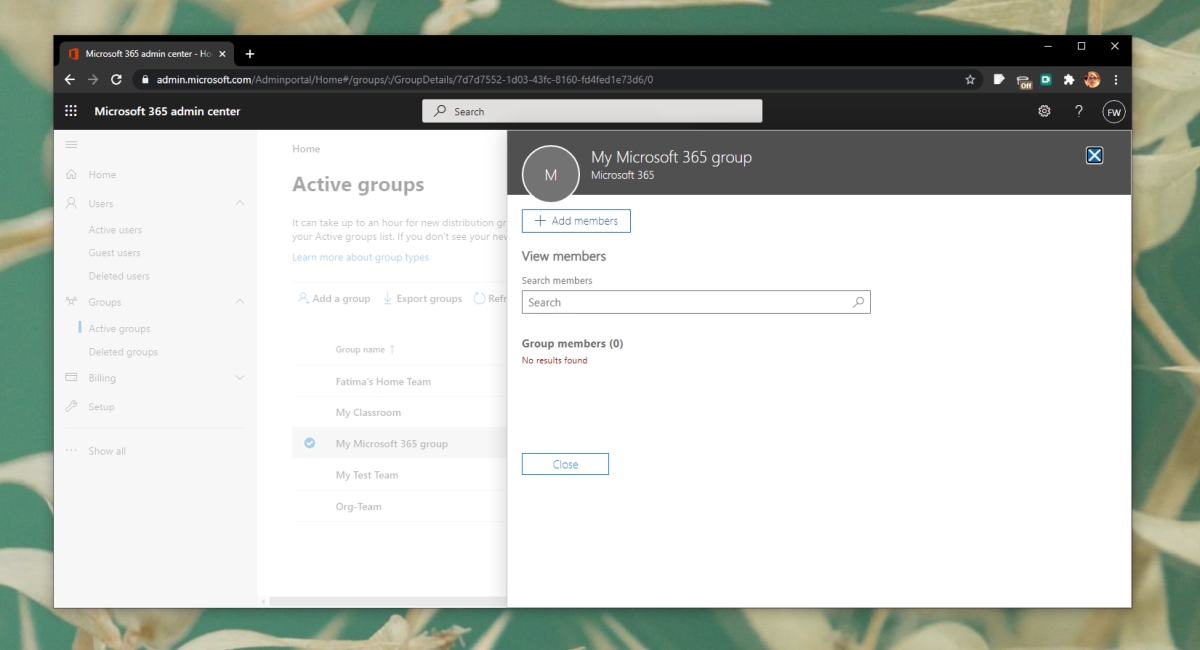How to set up a Team with Microsoft Teams groups