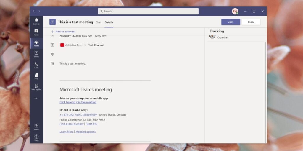 How to get a Microsoft Teams meeting link
