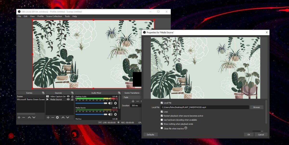 How to enable Microsoft Teams green screen