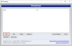 SharpKeys Download and Install for Windows 10