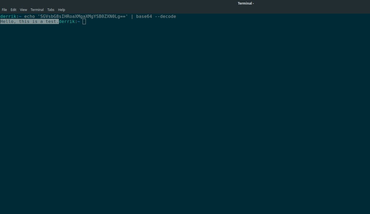 How to: Base64 decode on Linux