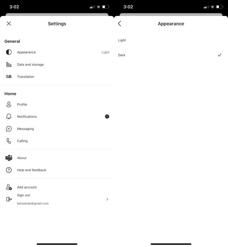 How to enable Microsoft Teams dark mode