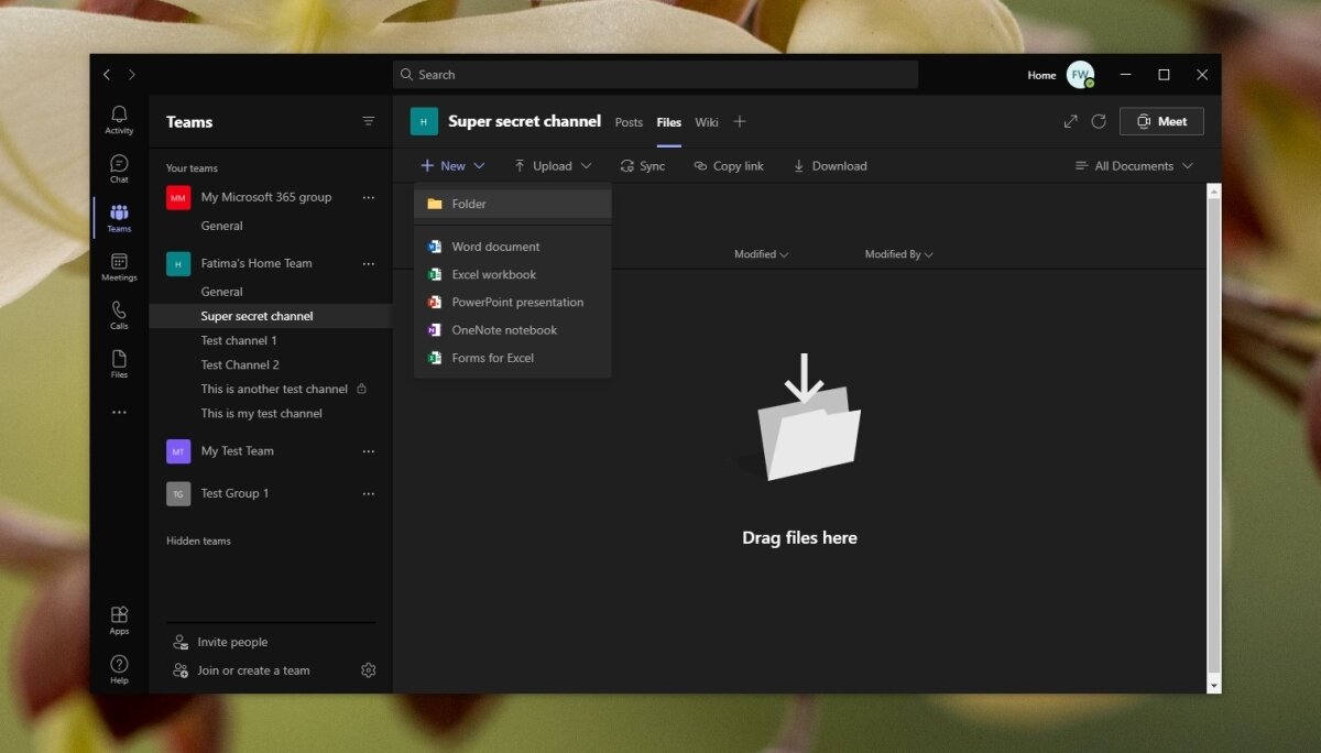 How to share and manage Microsoft Teams files in a channel