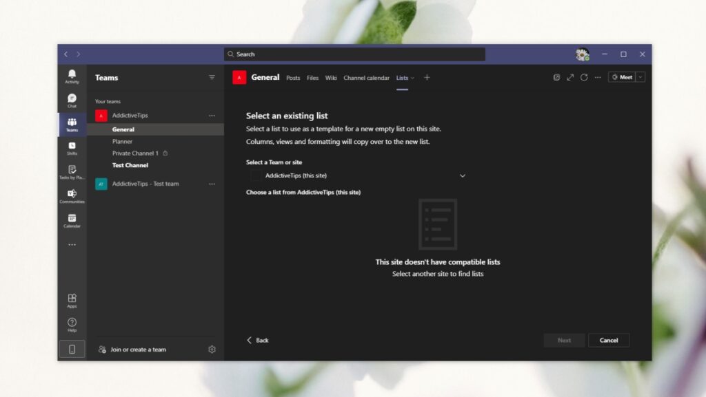 How to set up and use Microsoft Teams lists