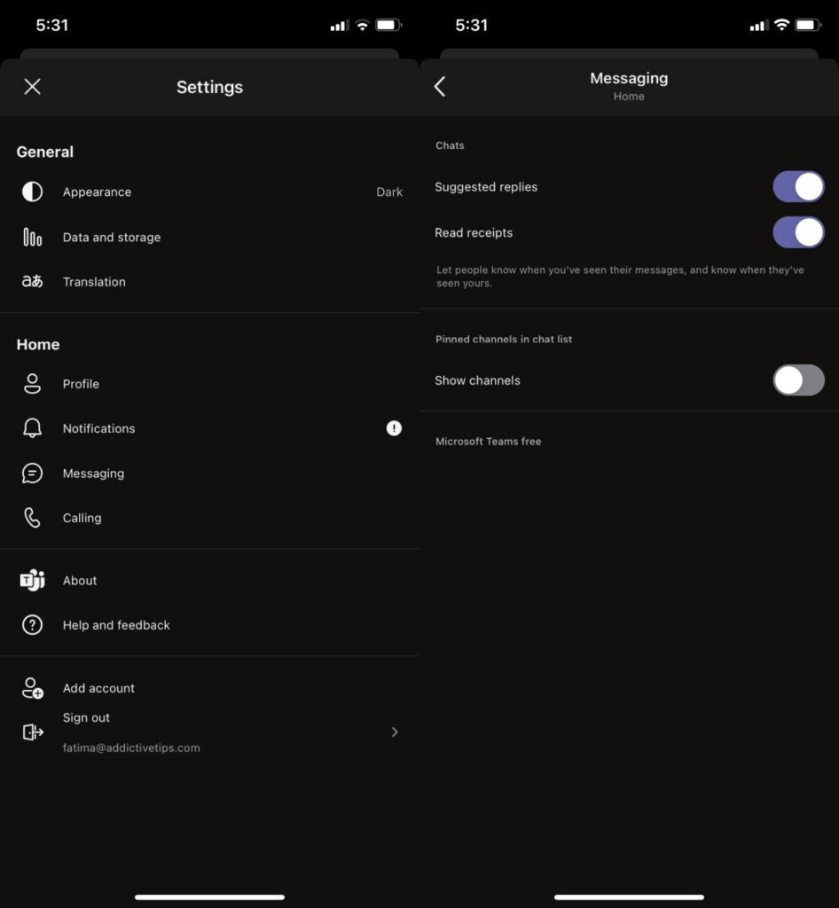 How to enable/disable Microsoft Teams read receipts