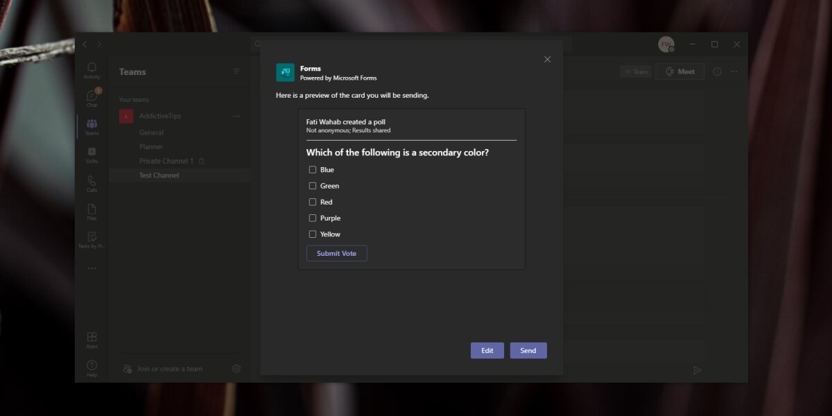 How to use the Microsoft Teams survey tools