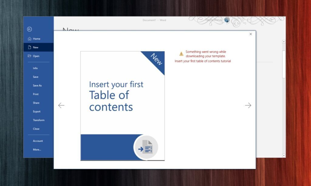 Microsoft Office Templates: How to Fix 'Something went wrong while ...