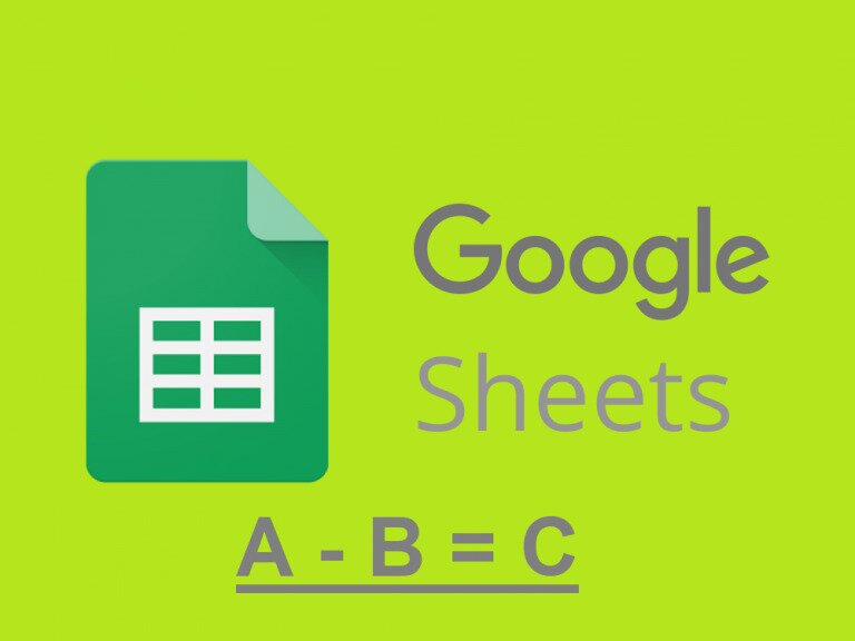 How to subtract in Google Sheets