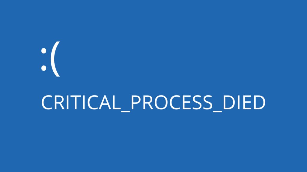 Critical Process Died (Windows 10) Stop Code - FIXED