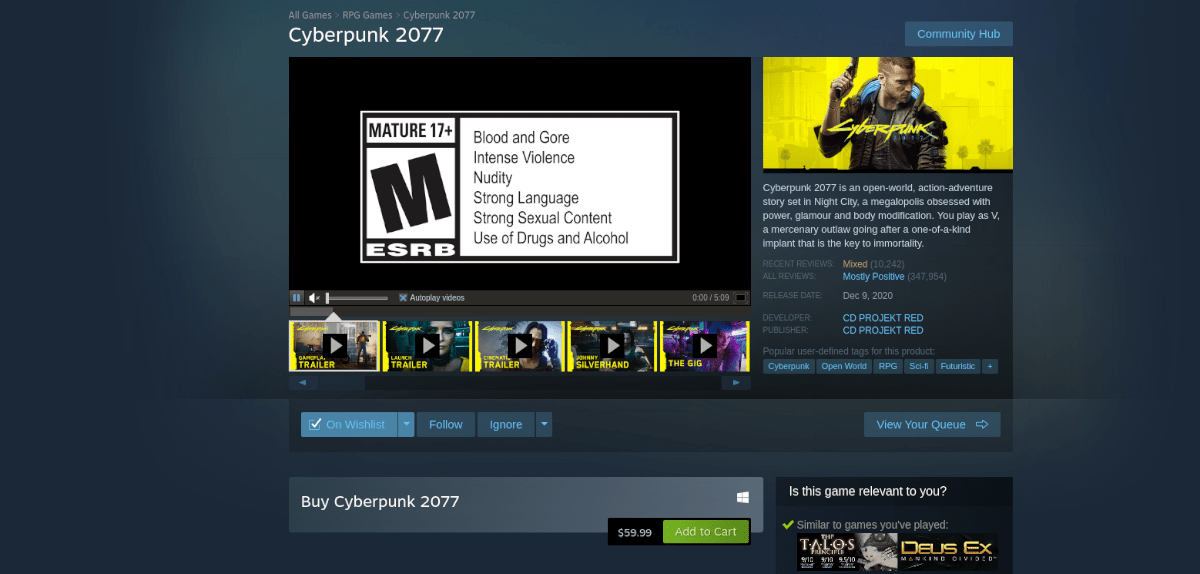 How to play Cyberpunk 2077 on Linux
