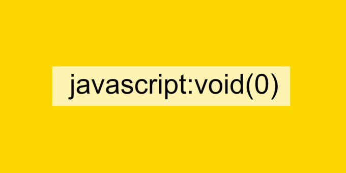 How to Fix javascript: void(0) Error in Chrome