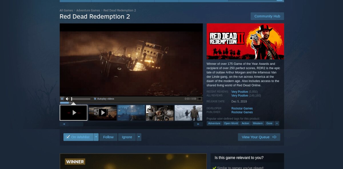 How to play Red Dead Redemption 2 on Linux