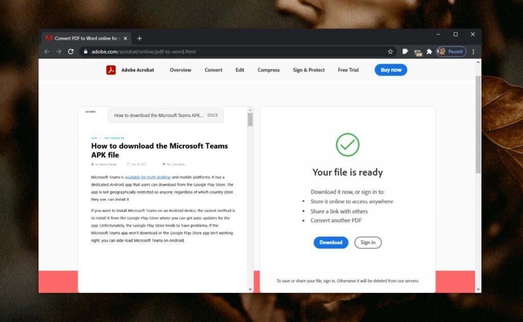 Conversion to PDF Failed: How to Convert PDF to Word Document (FULL GUIDE)