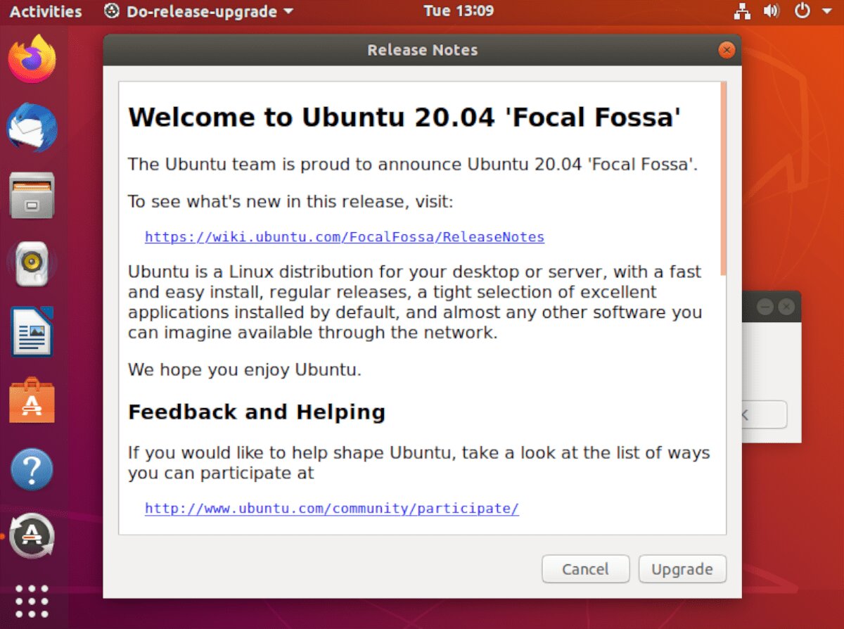 Ubuntu: upgrade 18.04 to 20.04 [Guide]