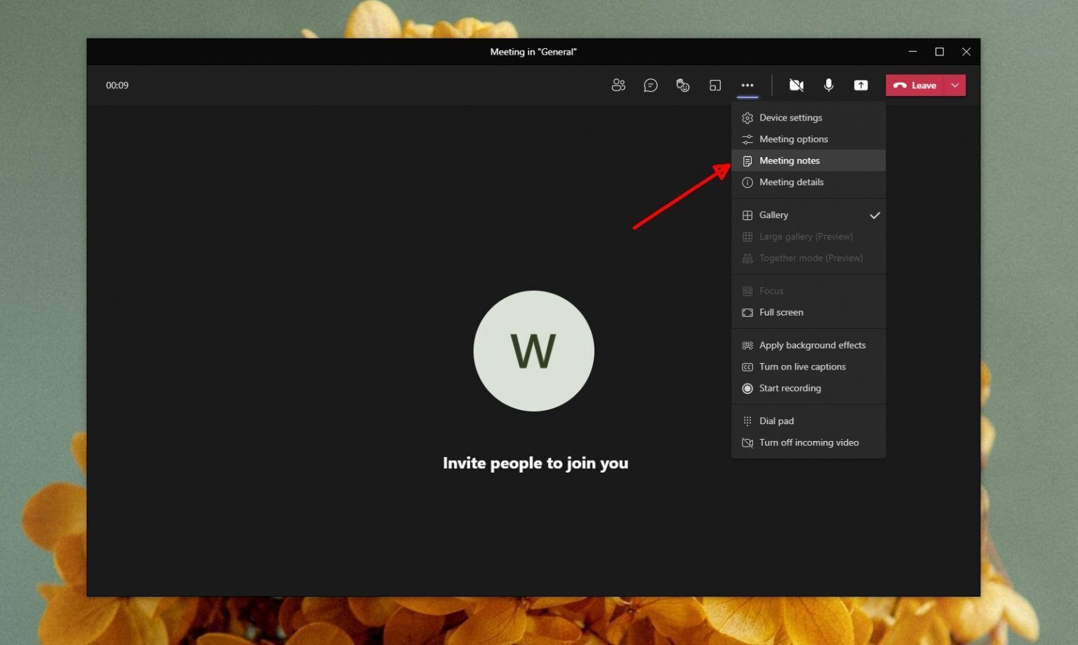 How to create Microsoft Teams meeting notes