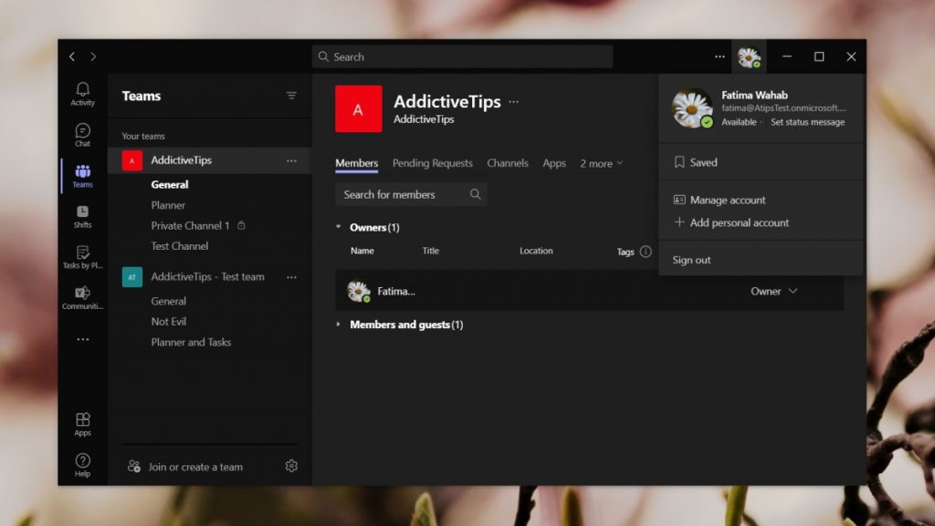 How to access and change Microsoft Teams settings