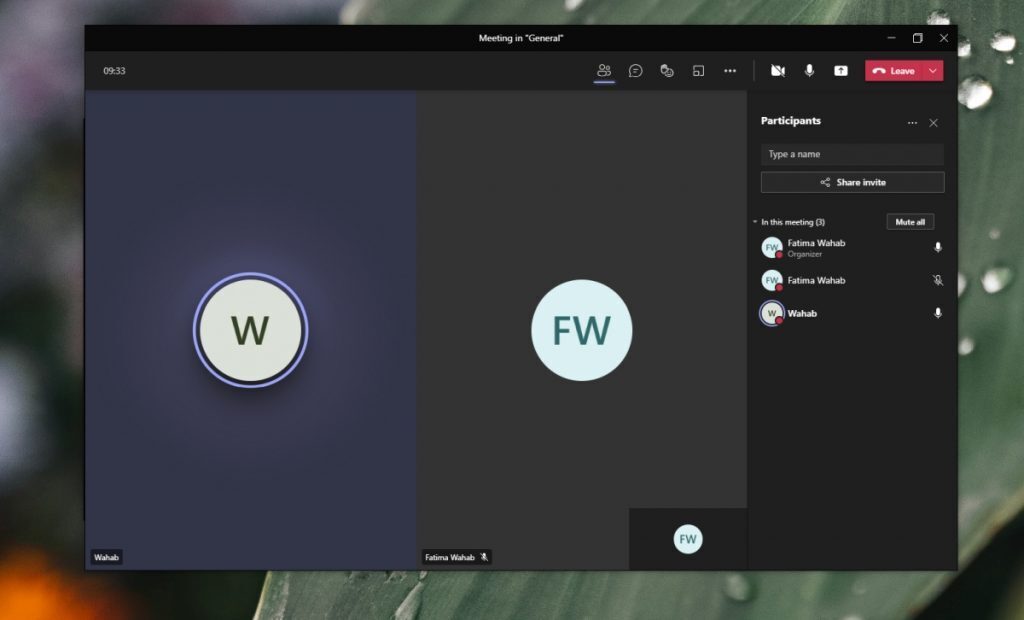 How to use the Microsoft Teams split screen in meetings