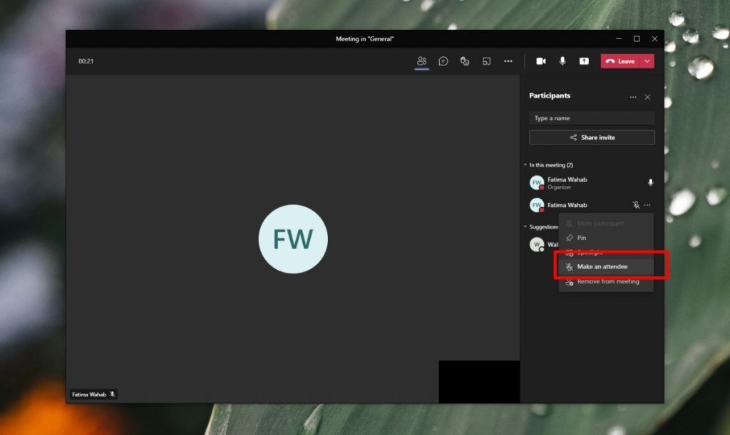 How to use the Microsoft Teams split screen in meetings