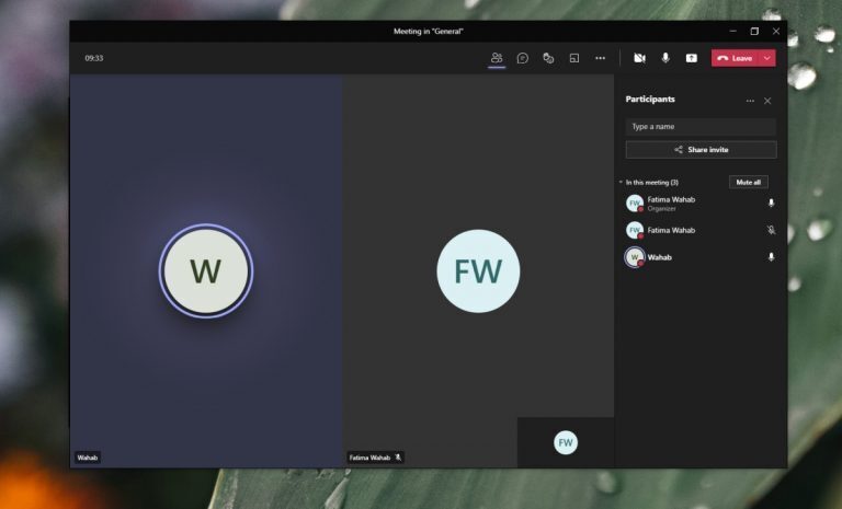 How to use the Microsoft Teams split screen in meetings