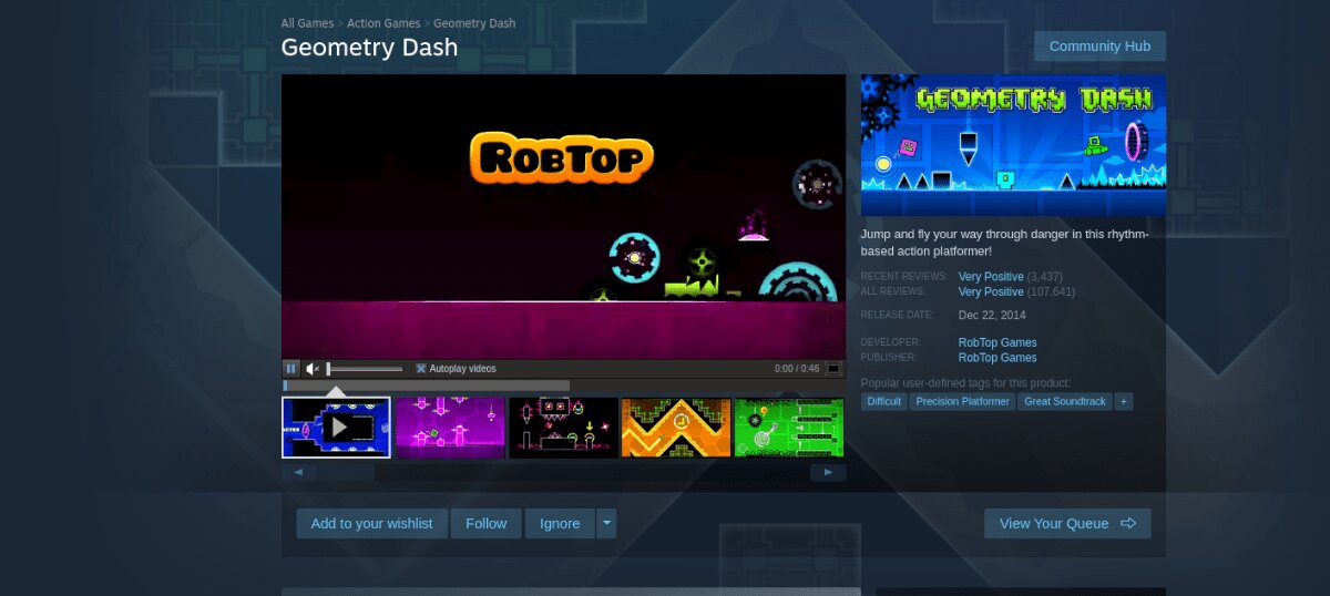 How to play Geometry Dash on Linux