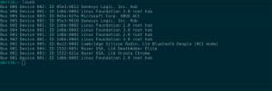 Ubuntu: list USB devices