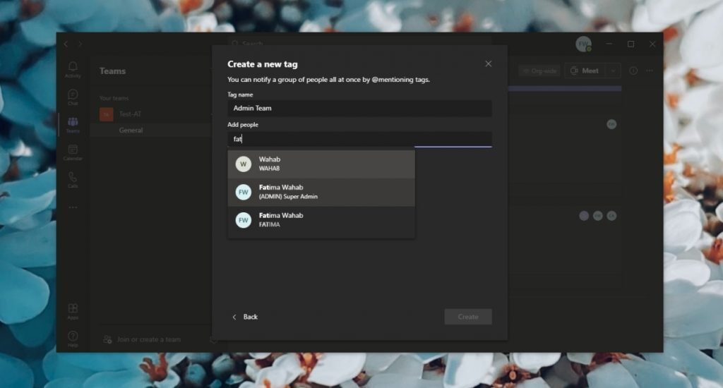 How to create and use Microsoft Teams tags