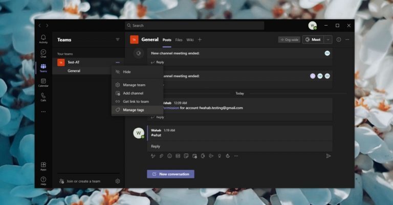 How to create and use Microsoft Teams tags