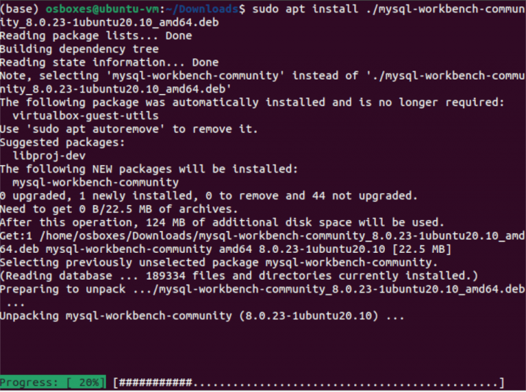 How to install MySQL Workbench on Ubuntu