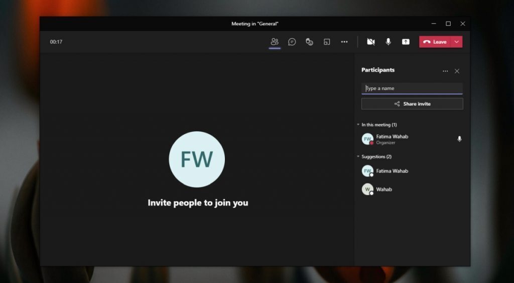 Microsoft Teams: share audio from the computer during a meeting