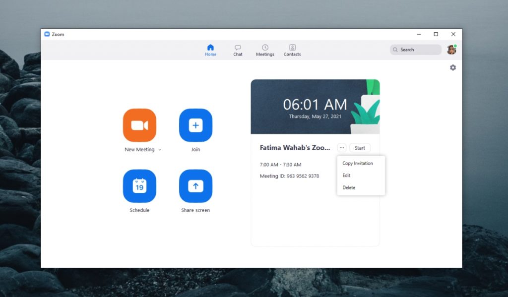How to invite someone to a Zoom meeting