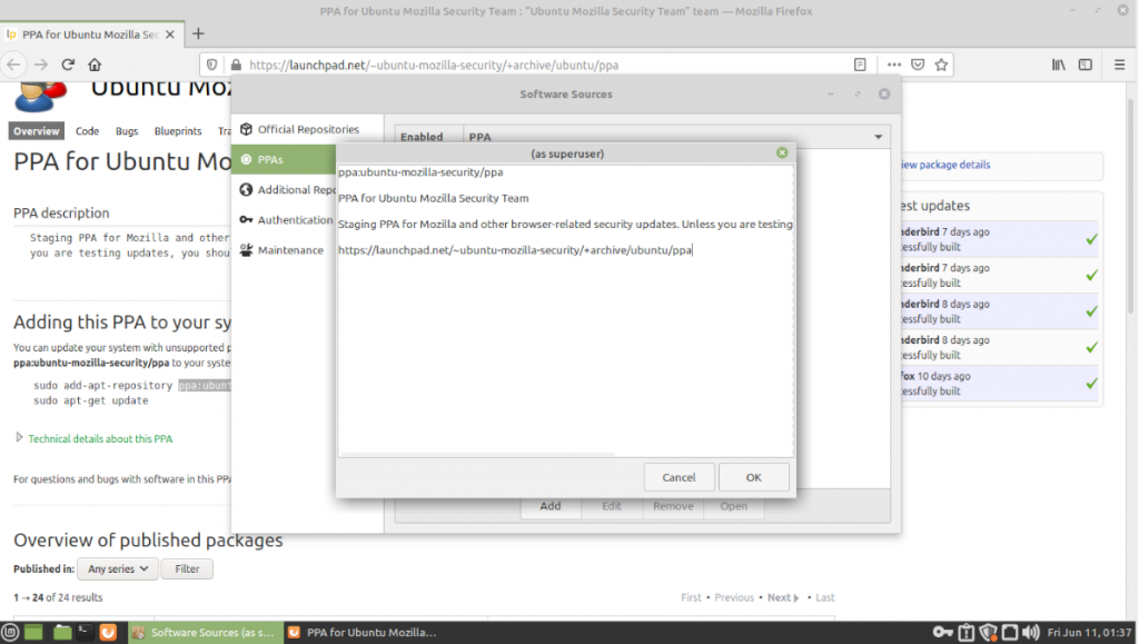 How to edit PPAs in Linux Mint