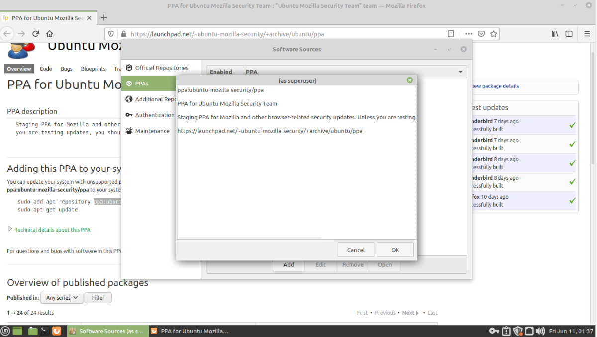 How to edit PPAs in Linux Mint