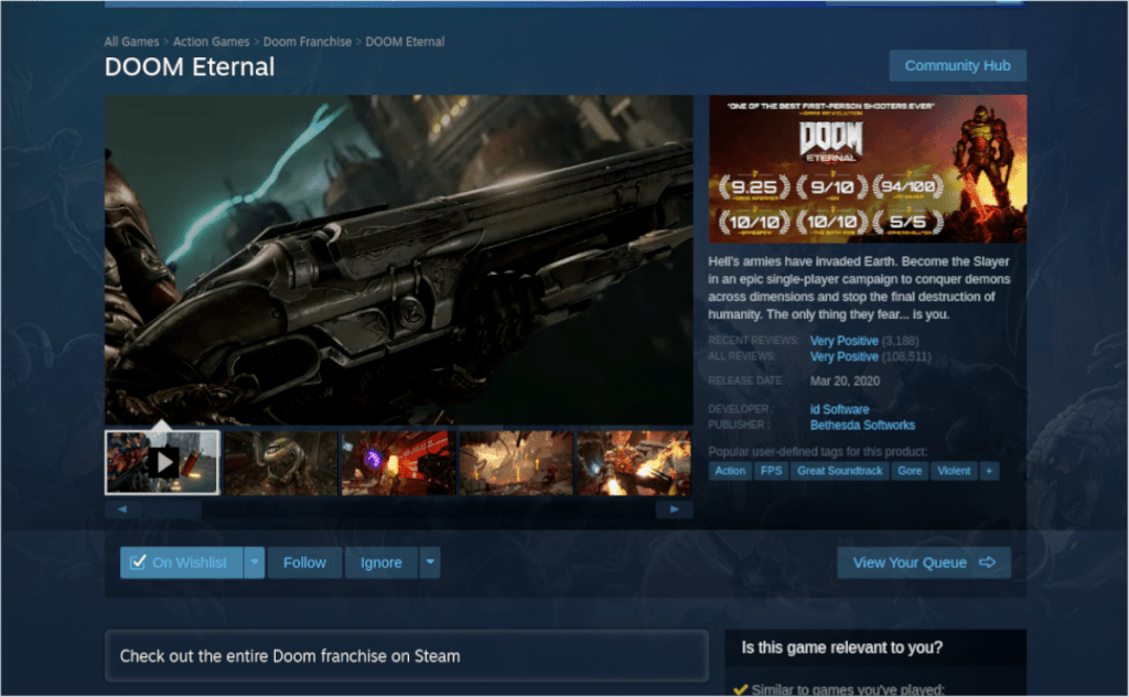 How to play Doom: Eternal on Linux
