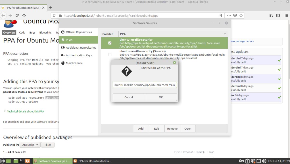 How to edit PPAs in Linux Mint
