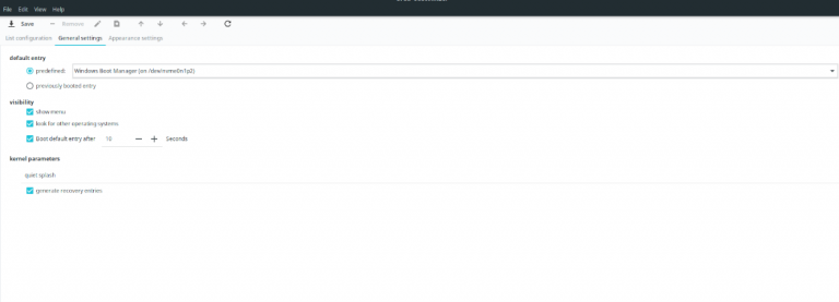 How to edit the Ubuntu bootloader with a GRUB graphical editor