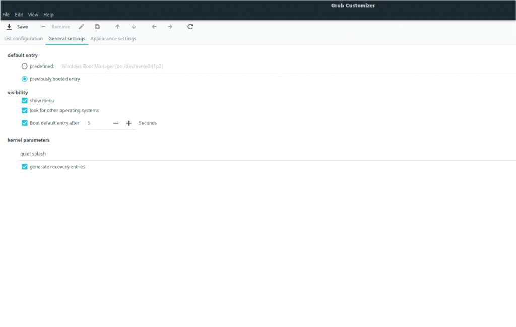 How to edit the Ubuntu bootloader with a GRUB graphical editor