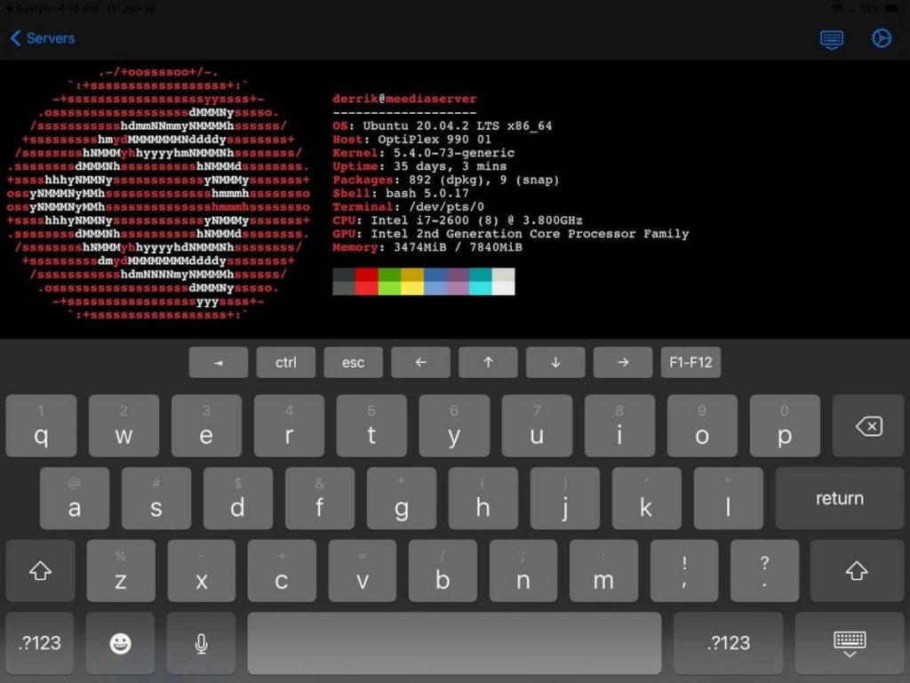 How to access a remote Linux computer from an iPad