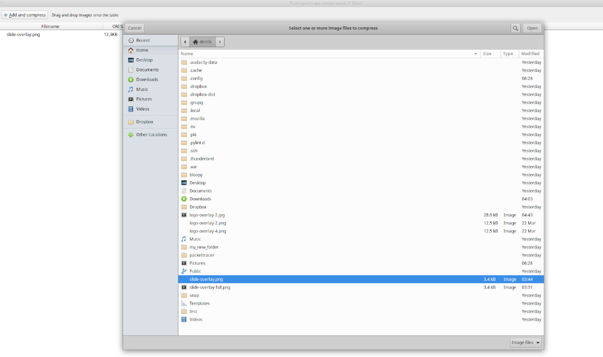 How to compress PNG files on Linux