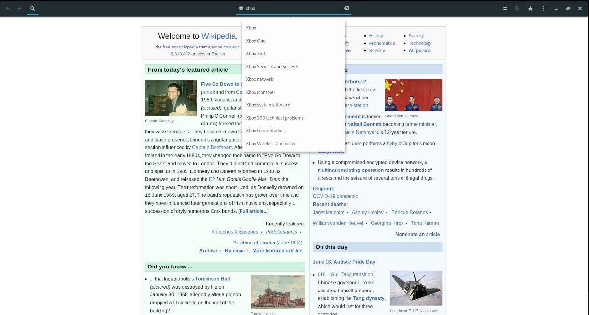 How to read Wikipedia from the Linux desktop